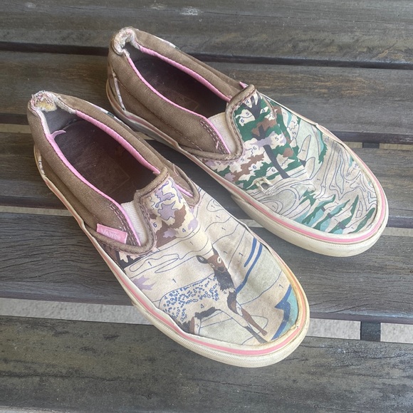 Vans | Shoes | Rare Vintage Used Paint By Numbers Slip In Vans 55 ...